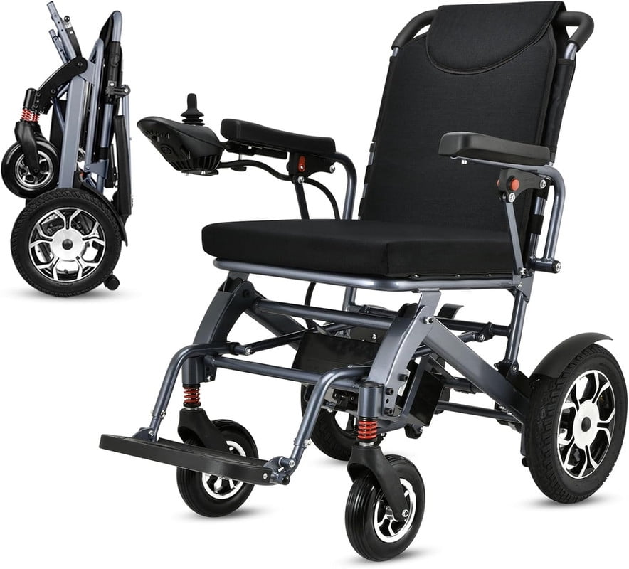 Ultra-Lightweight Foldable Electric Wheelchair – Only 55 lbs, 15-Mile ...