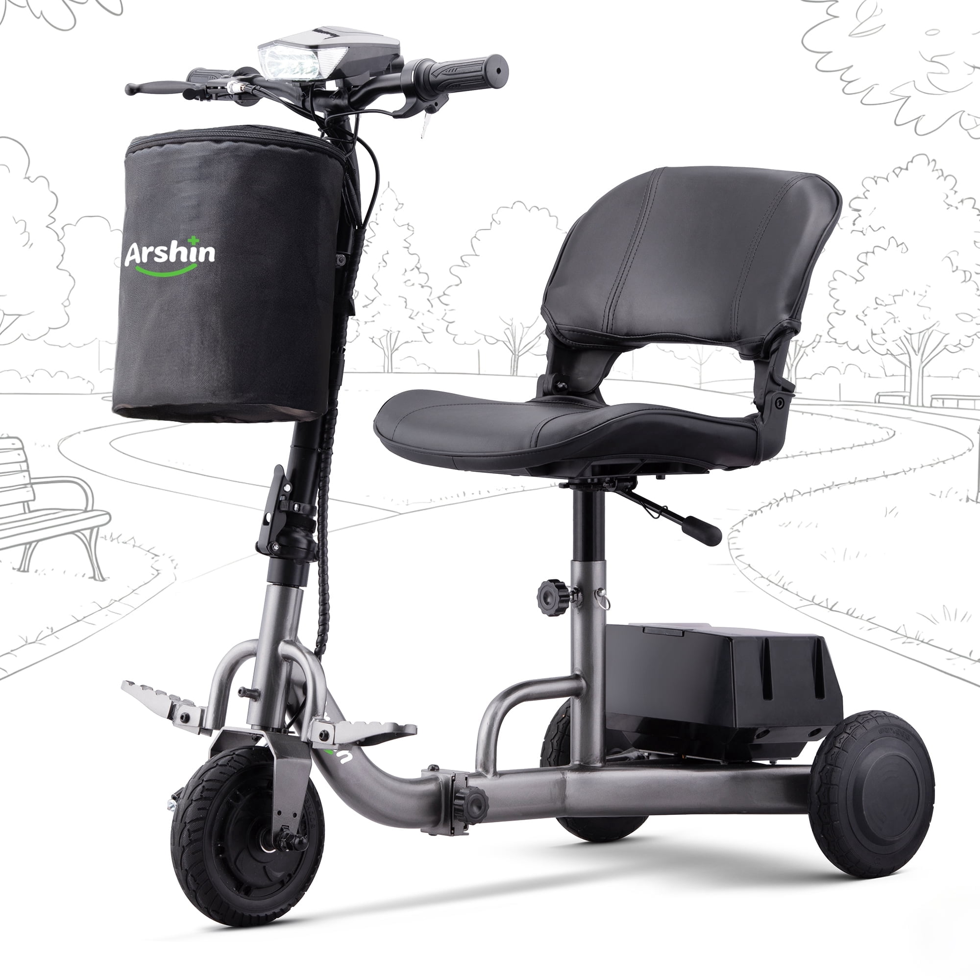 Ultra-Lightweight Foldable Mobility Scooters for Seniors & Adults,All ...