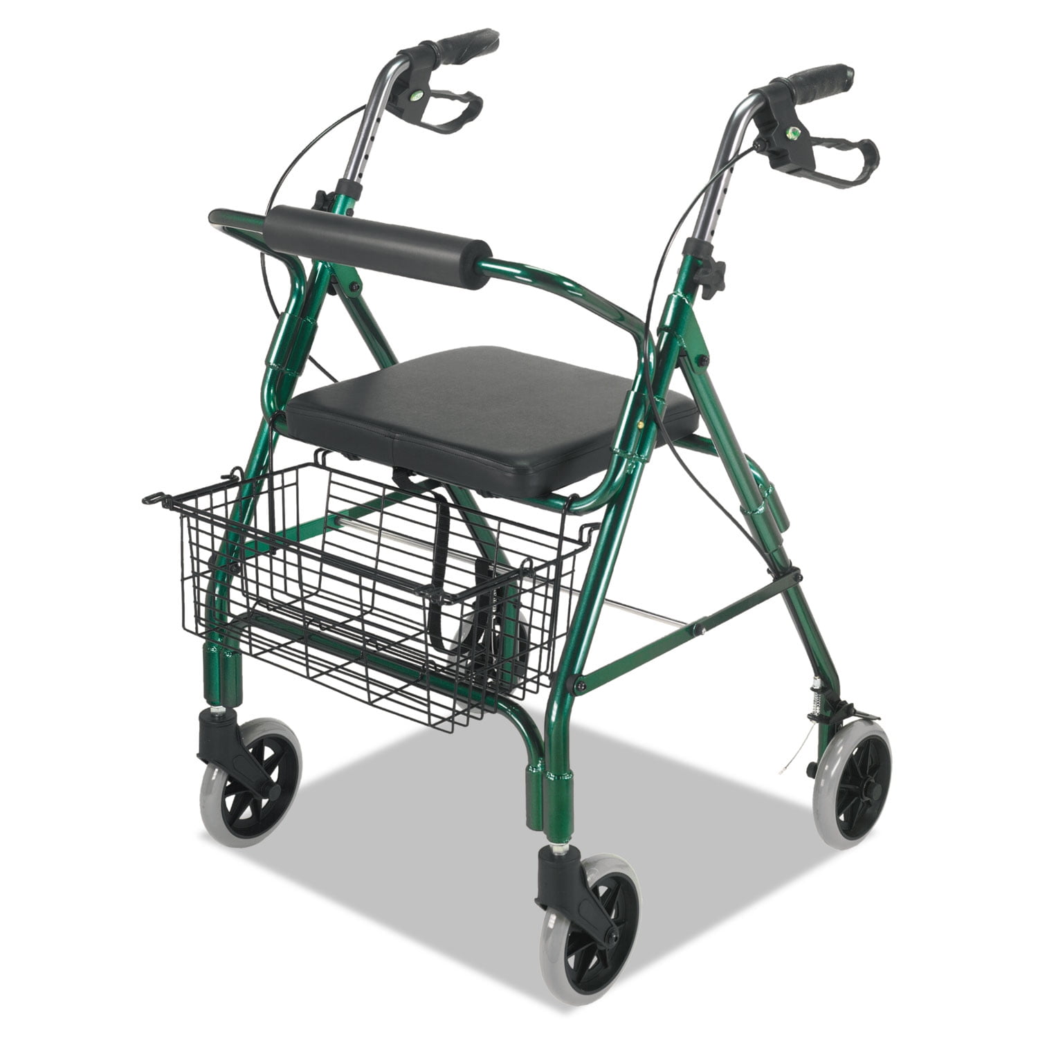 DMI® Ultra Lightweight Rollator, Green, Aluminum, Adjustable - Walmart.com
