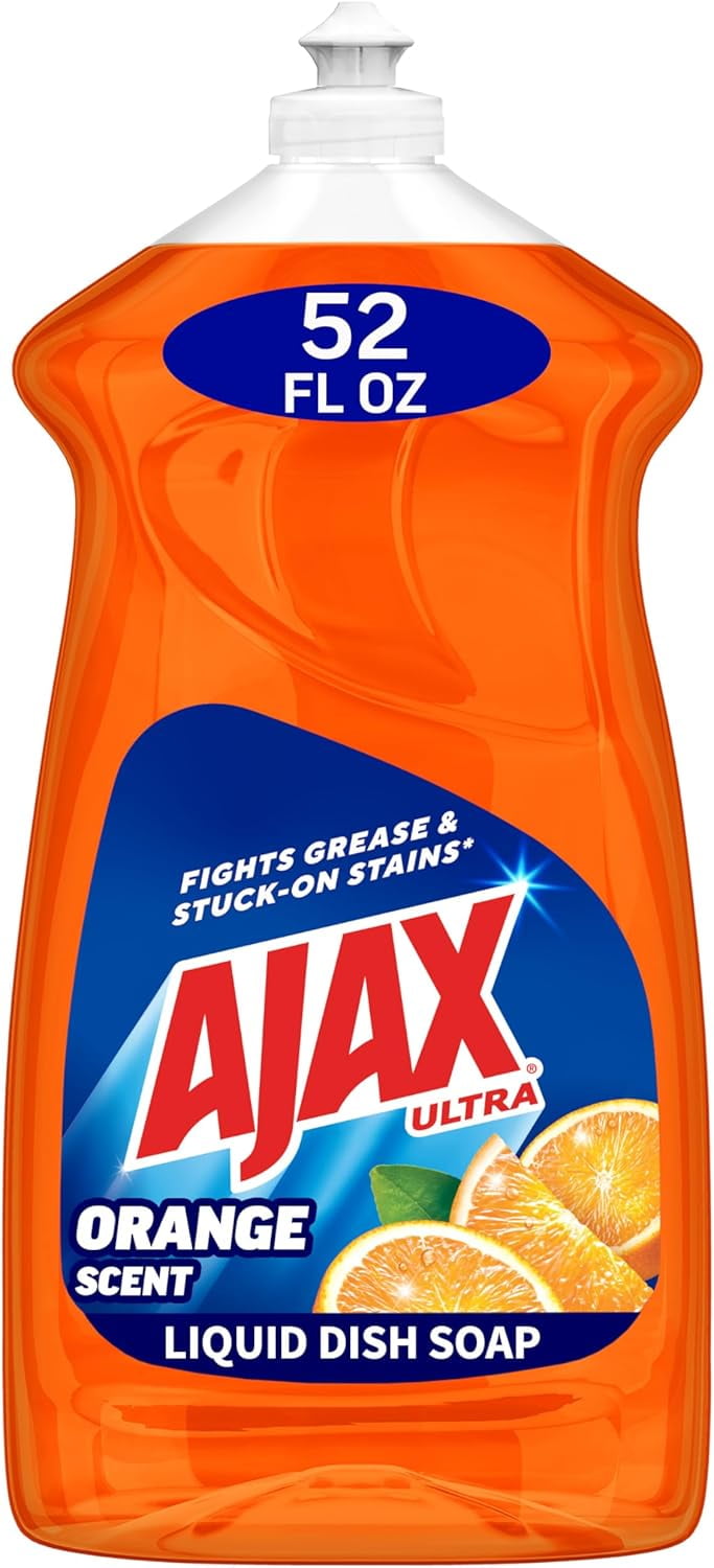 Ultra Liquid Dish Soap Orange Scent,Triple Action, Mess-Free, Easy-Flip ...