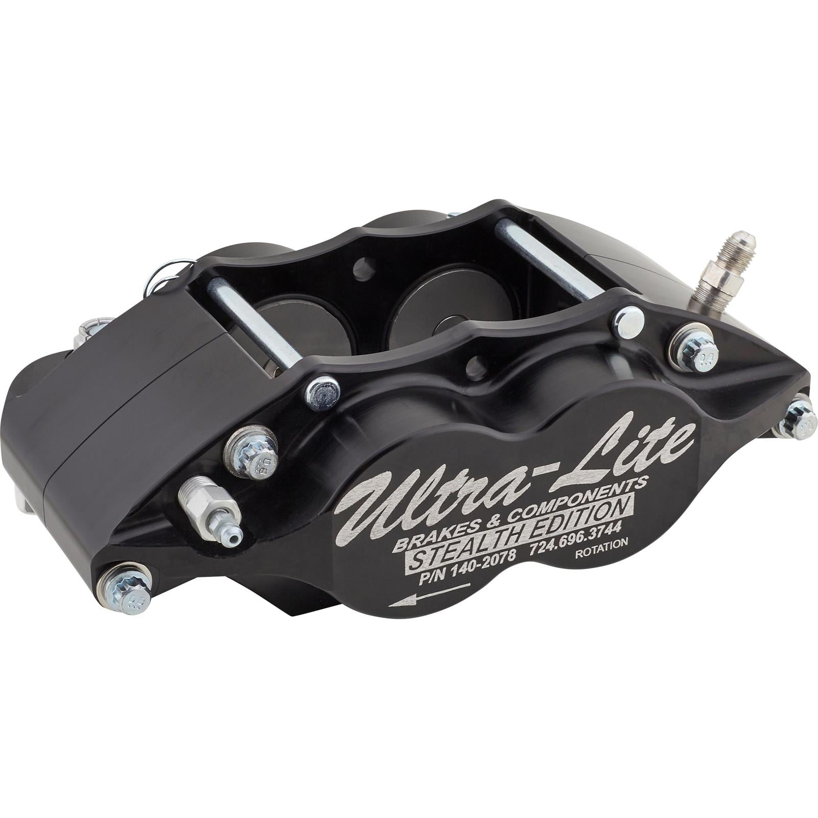 Ultra Lite Brakes 140-2078B Standard Inboard Brake Caliper, Black ...