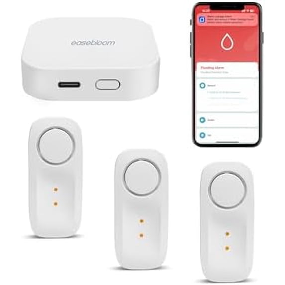 Ultra-Long Range Water Leak Detectors (3-Pack), 2000ft/600m Ultra-Long ...