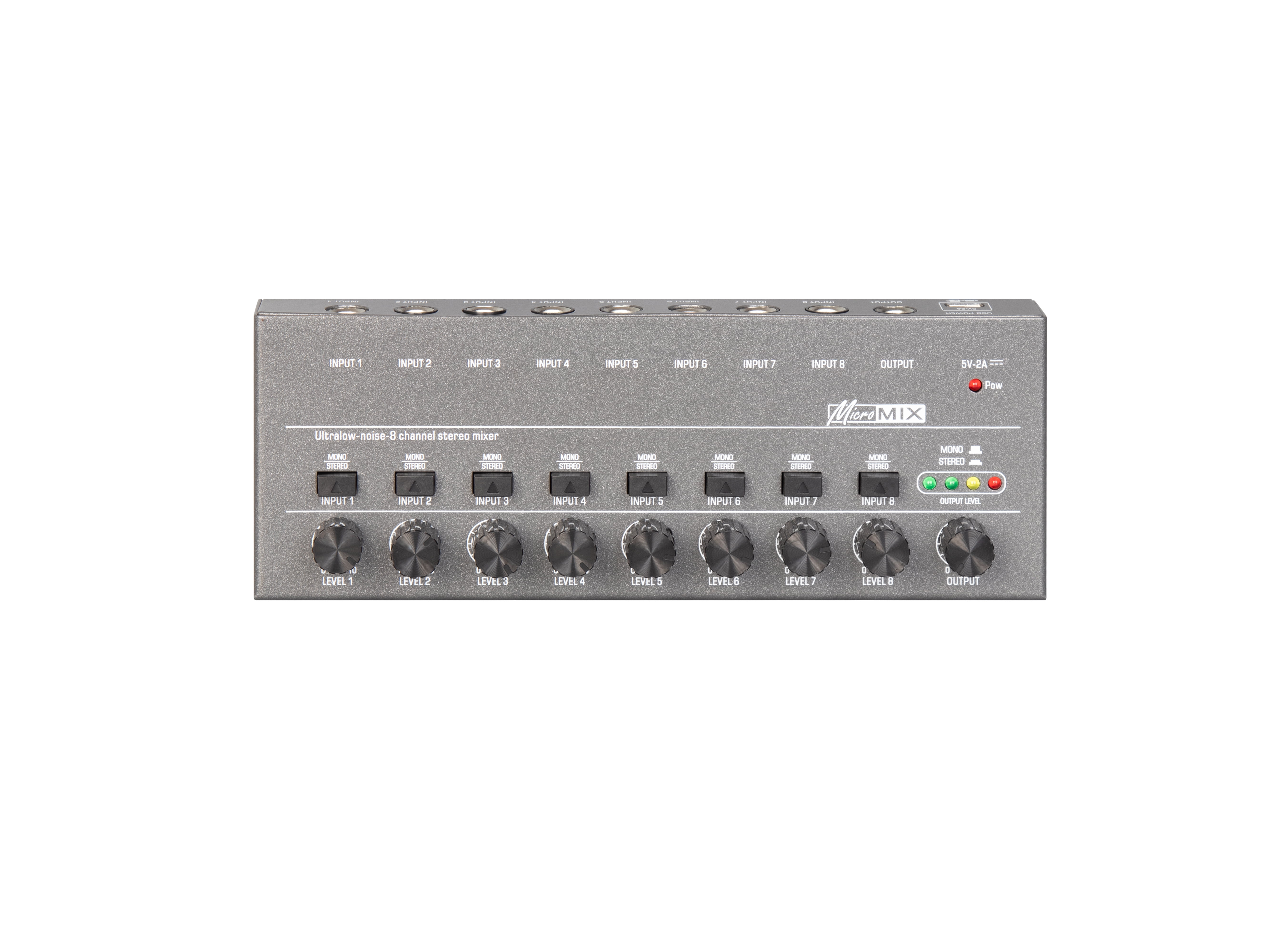 Ultra Low Noise 4/6/8 Channel Line Mixer Mini Sound Mixer Power Supply ...