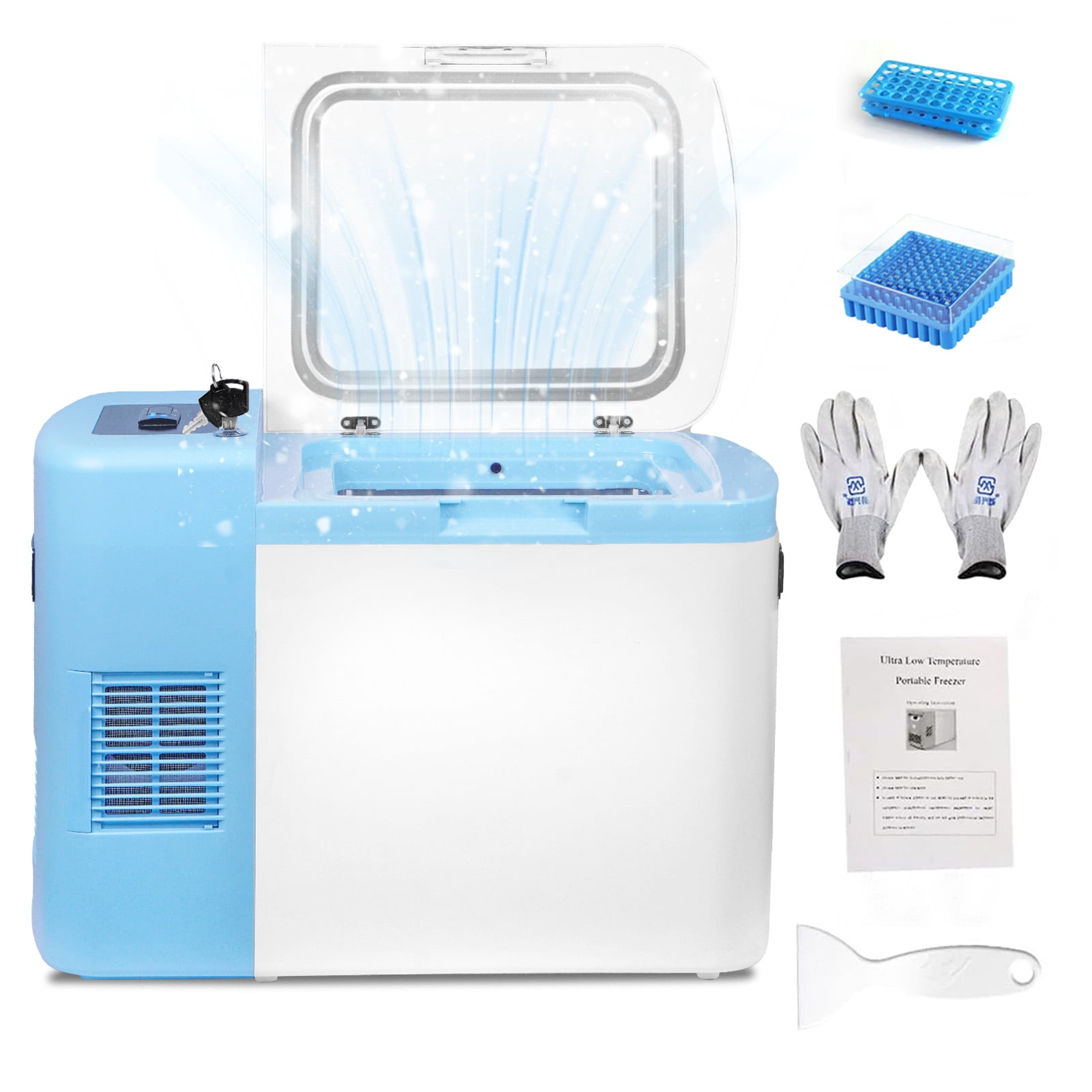 Ultra Low Temperature Freezer -86℃(-122.8℉) 24L Portable Lab Freezer ...