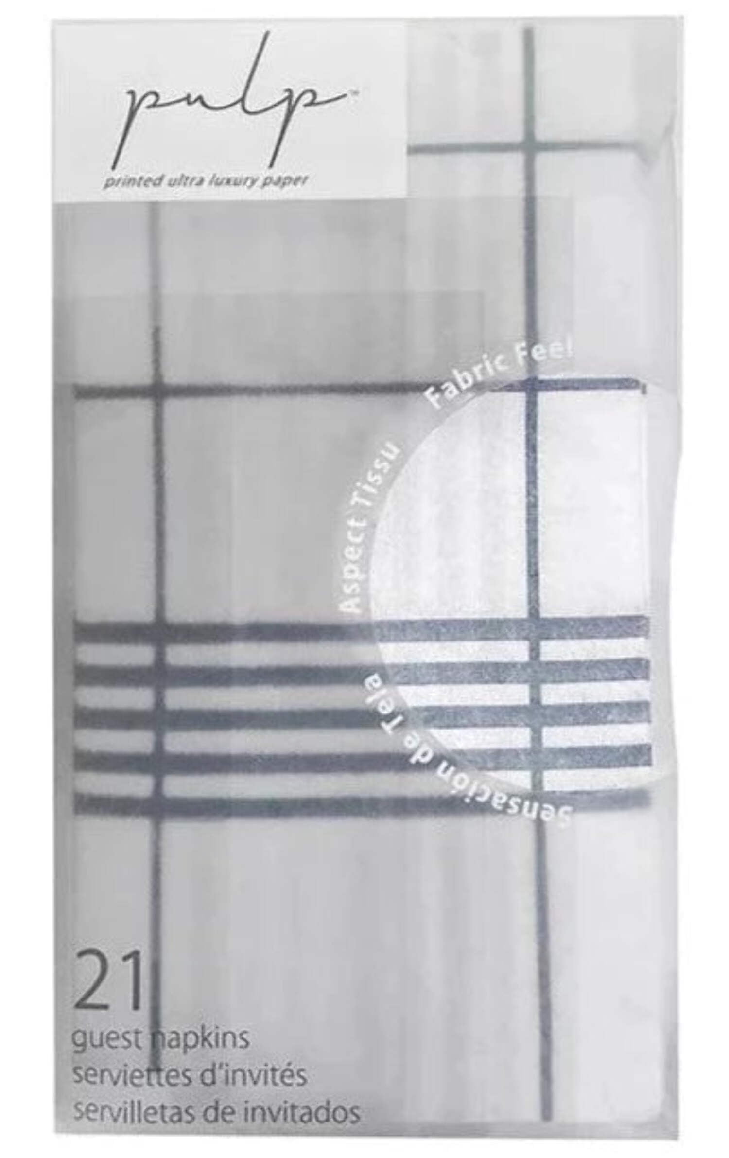 Ultra Luxury Fabric Like Paper Napkins, Navy - Walmart.com
