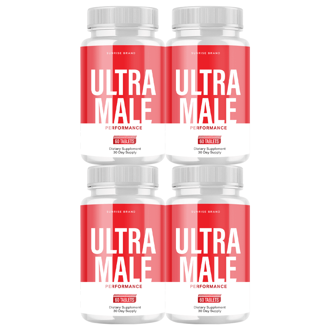 Ultra Male Capsules, UltraMale Vitality Supplement Men - 4 Pack ...