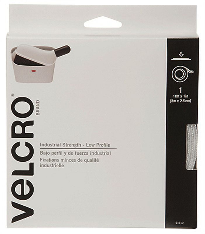 Ultra-Mate 1" x 10' Black Velcro Tape Ultra Thin Stronger Hold, Each ...