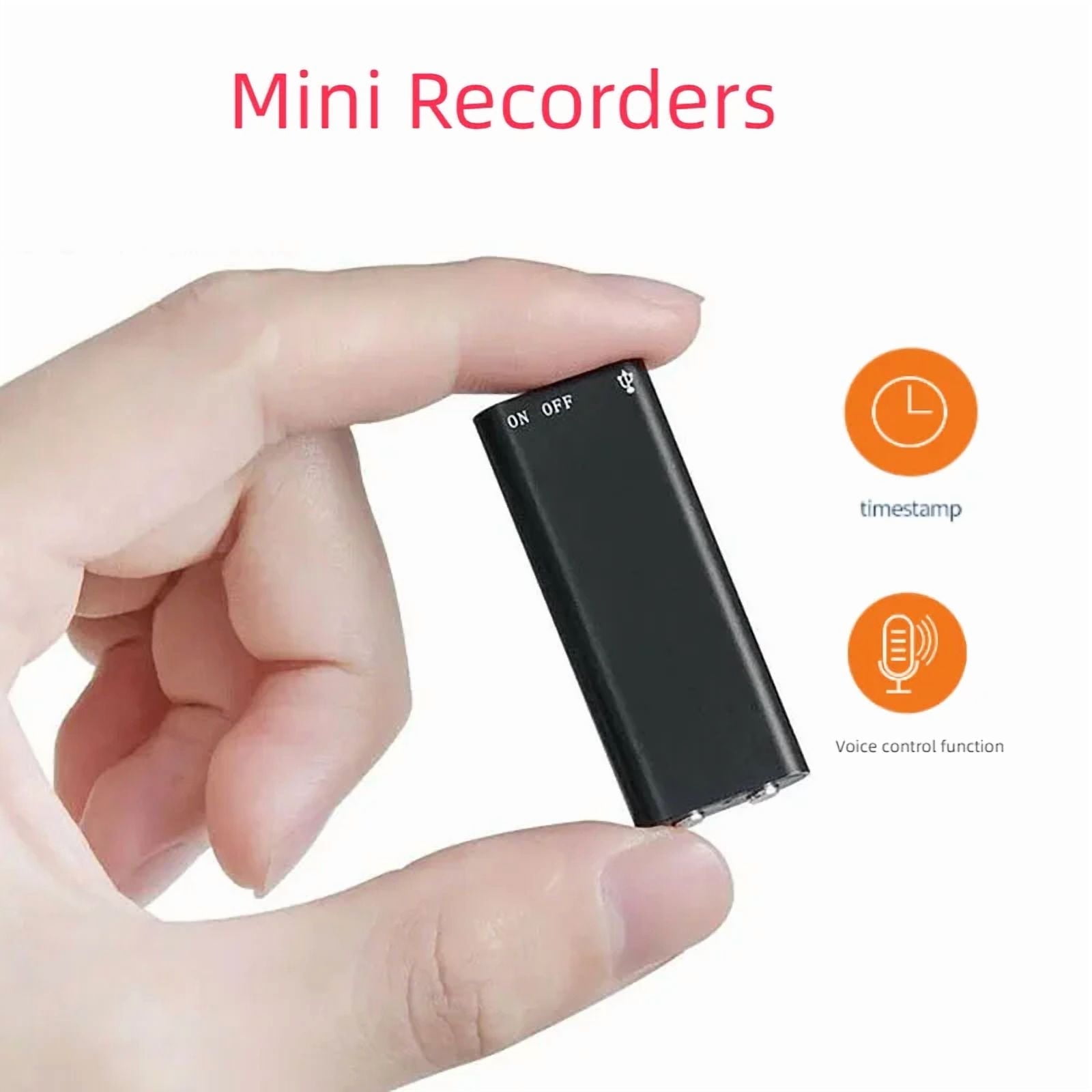 Ultra Mini Activated Voice Recorder Digtal Sound Record Voice ...