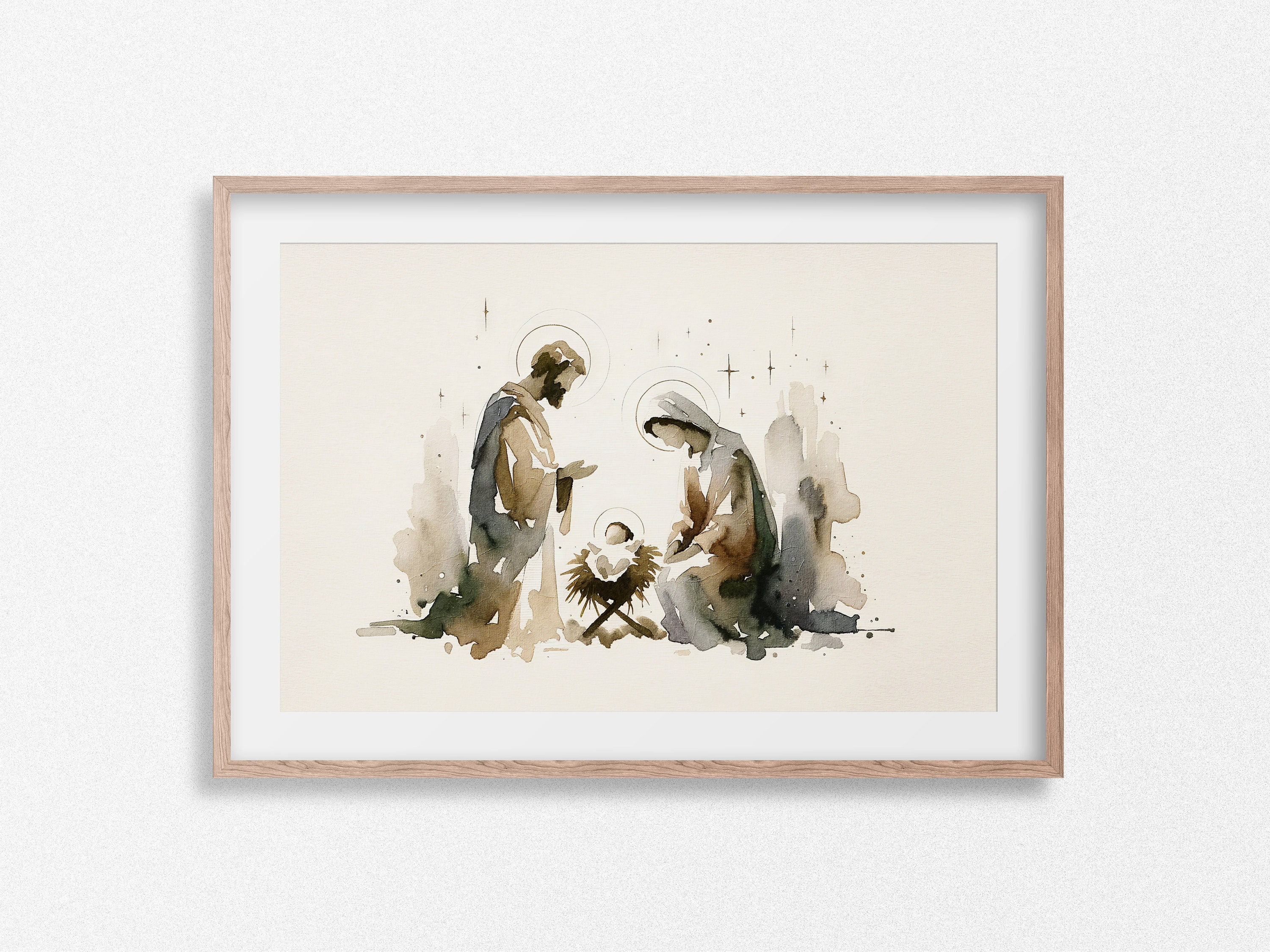 Ultra-Minimalist Nativity, Basic Shapes, Soft Washes, Purity And ...