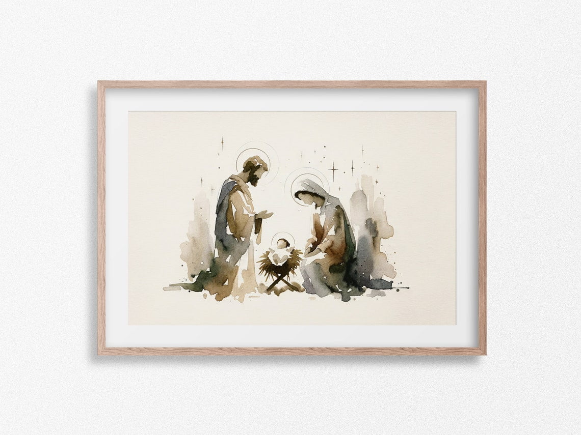 Ultra-Minimalist Nativity, Basic Shapes, Soft Washes, Purity and ...