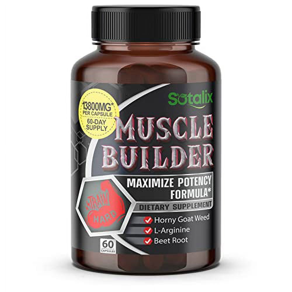 Ultra Muscle Builder Supplement 13800mg Highest Potency with L-Arginine ...