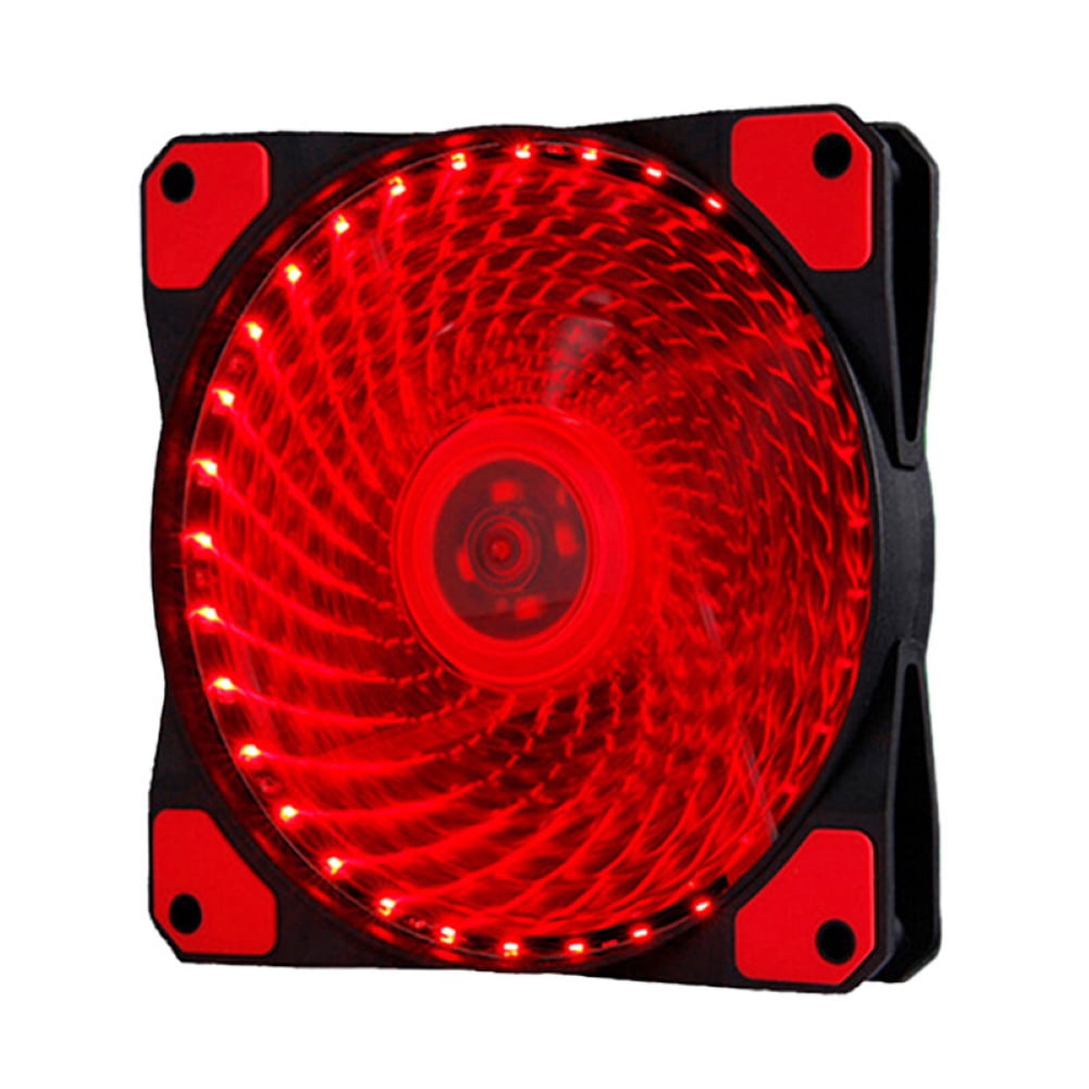 Ultra Mute 12cm 33 LEDs RGB Light Cooling Fan Heatsink for Computer PC ...