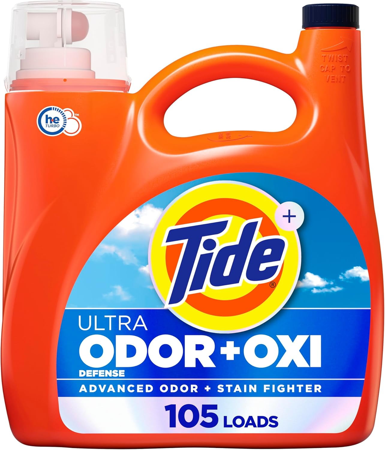 Ultra Odor Defense Plus Oxi Liquid Laundry Detergent, 148 fl oz, 105 ...
