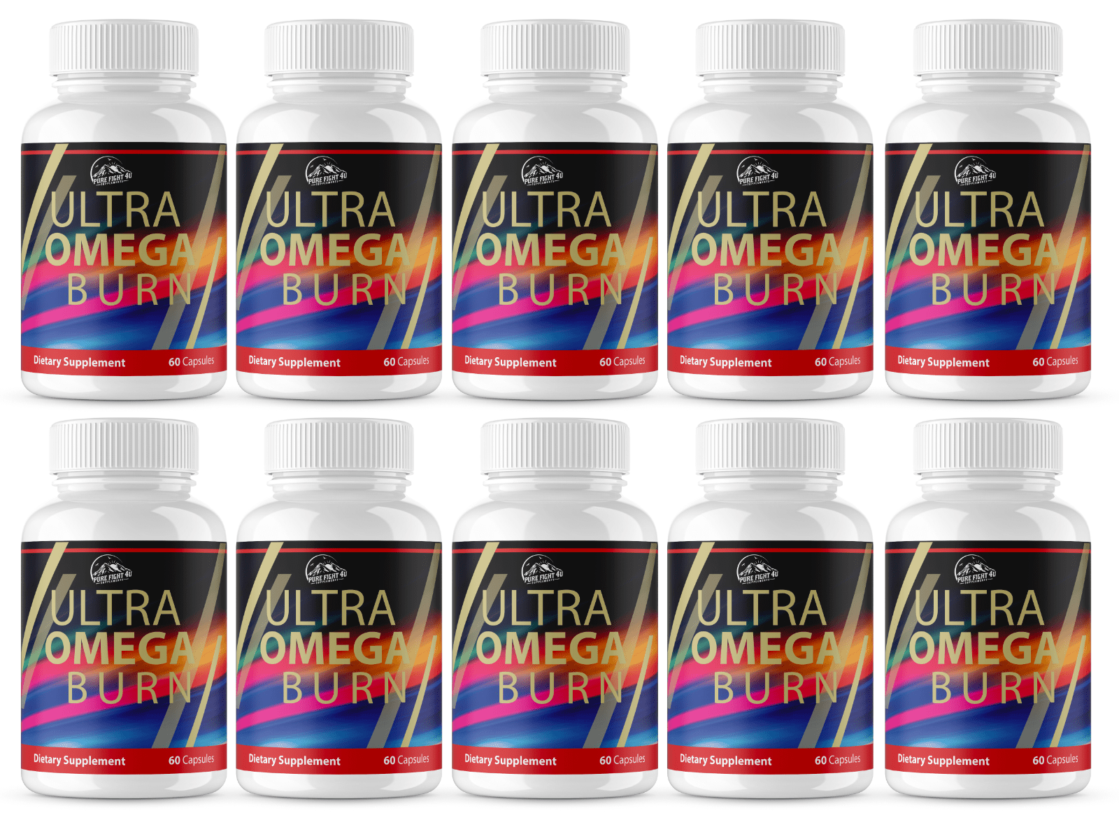 Ultra Omega Burn Dietary Supplement - 10 Bottles 600 Capsules - Walmart.com