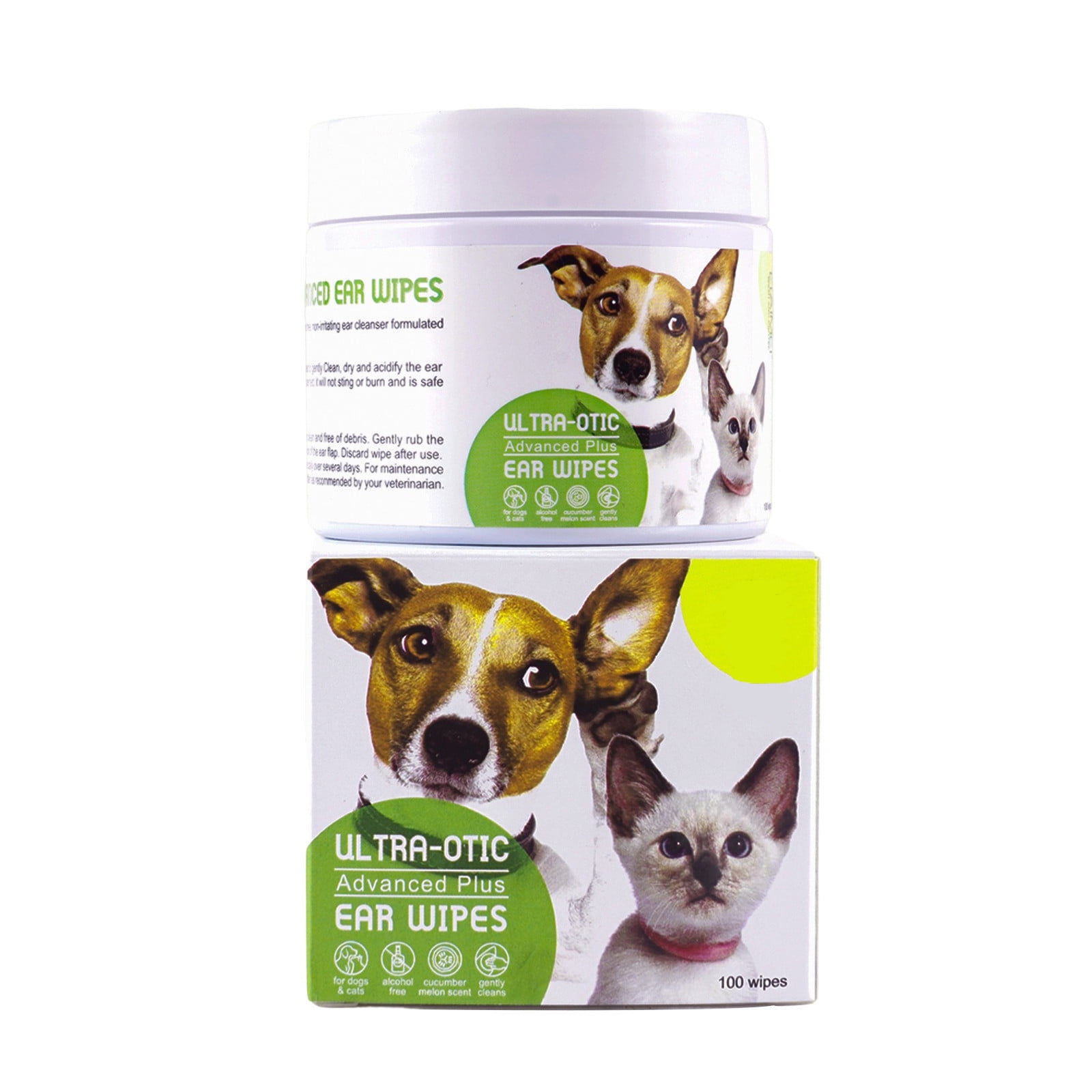 Ultra-Otic Advanced Plus Ear Wipes for Dogs & Cats, Gentle & Effective ...