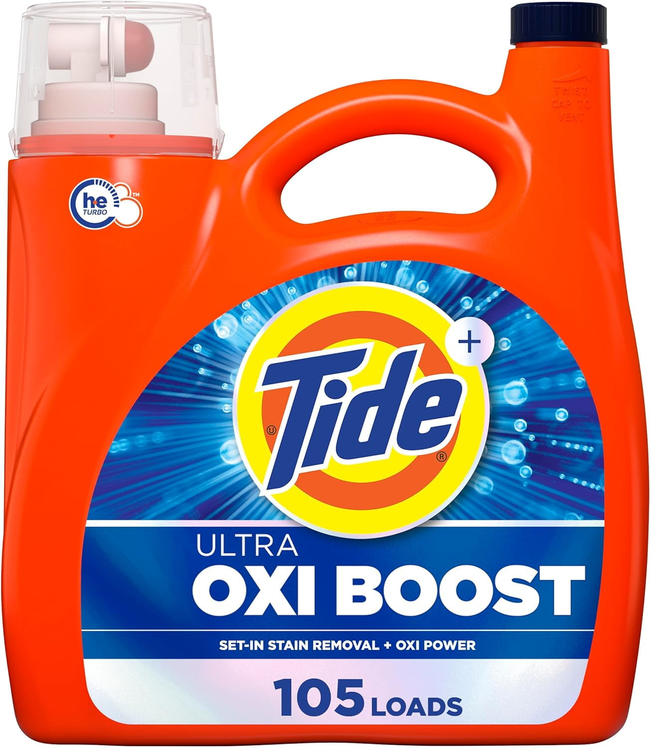 Ultra Oxi Boost Liquid Laundry Deternt, 148 fl oz, 105 Loads, Advanced ...