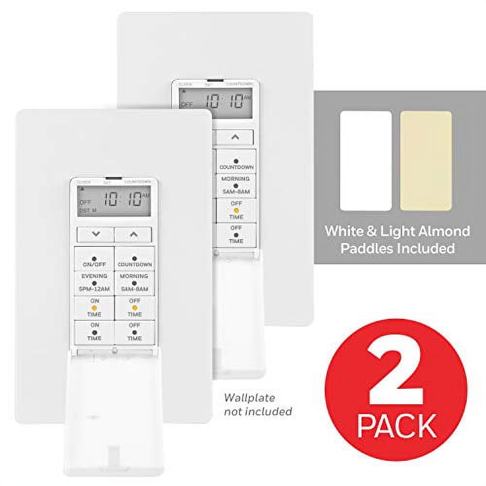 Ultra PRO Digital Override Button Timer, Switch Plate - Walmart.com