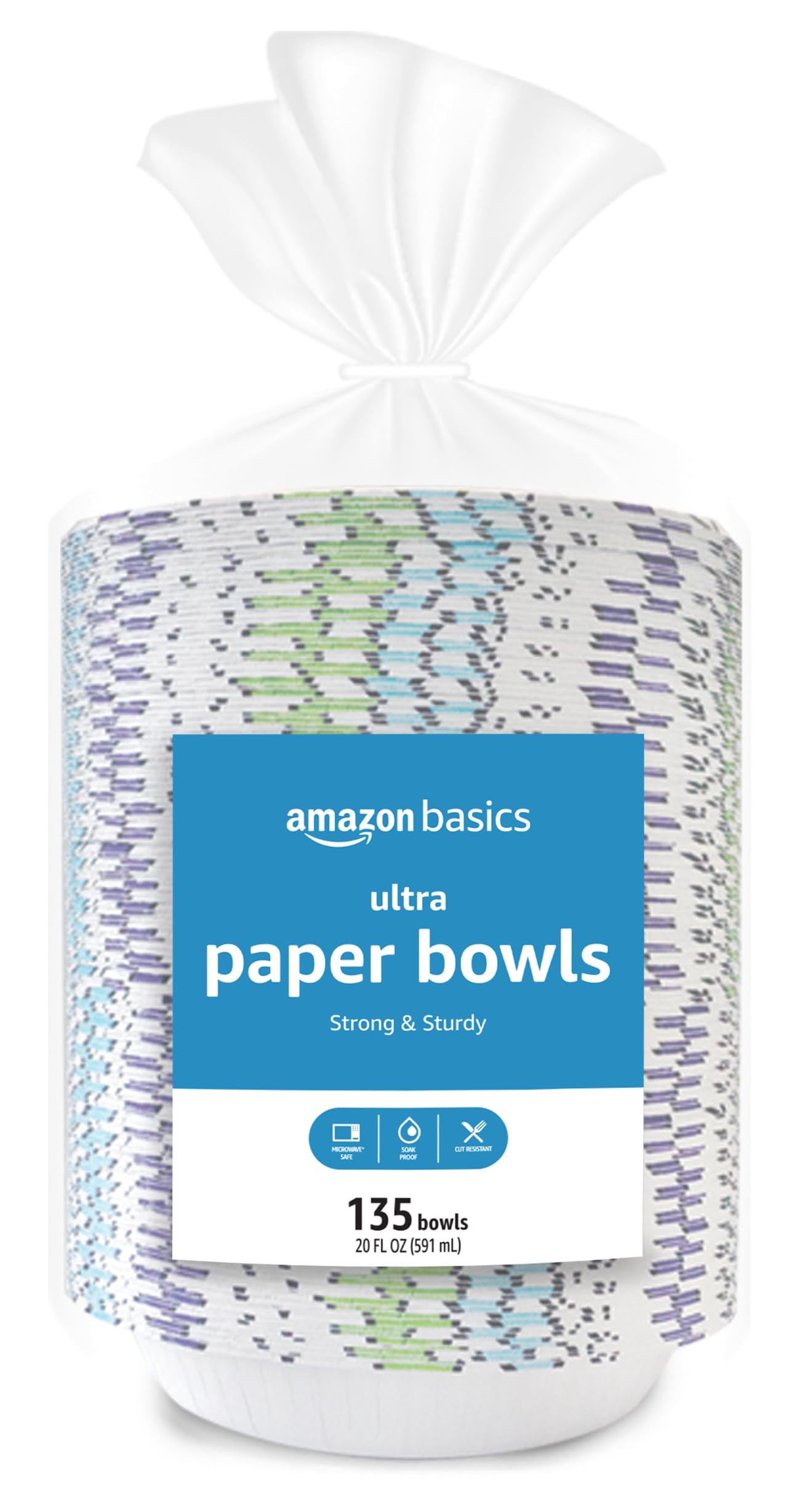 Ultra Paper Bowls, 20 Oz, Disposable, 540 Count (4 Packs Of 135), White ...