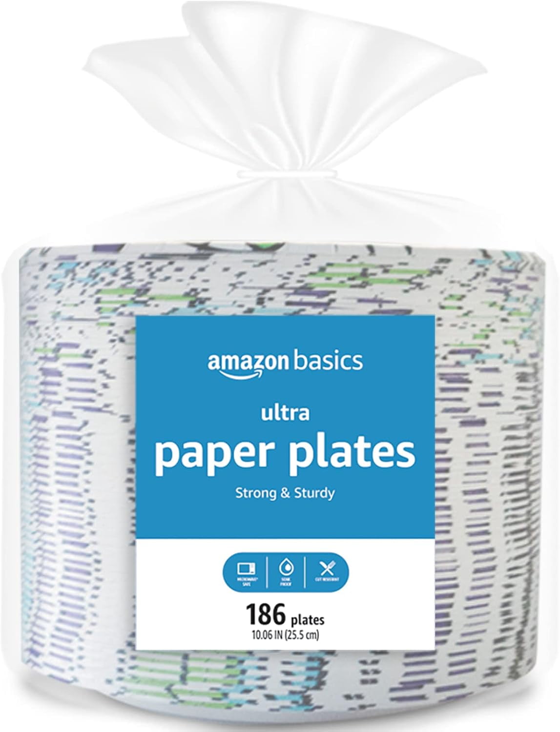 Ultra Paper Plates, 10.06 Inch, Disposable, 372 Count (2 pack of 186 ...
