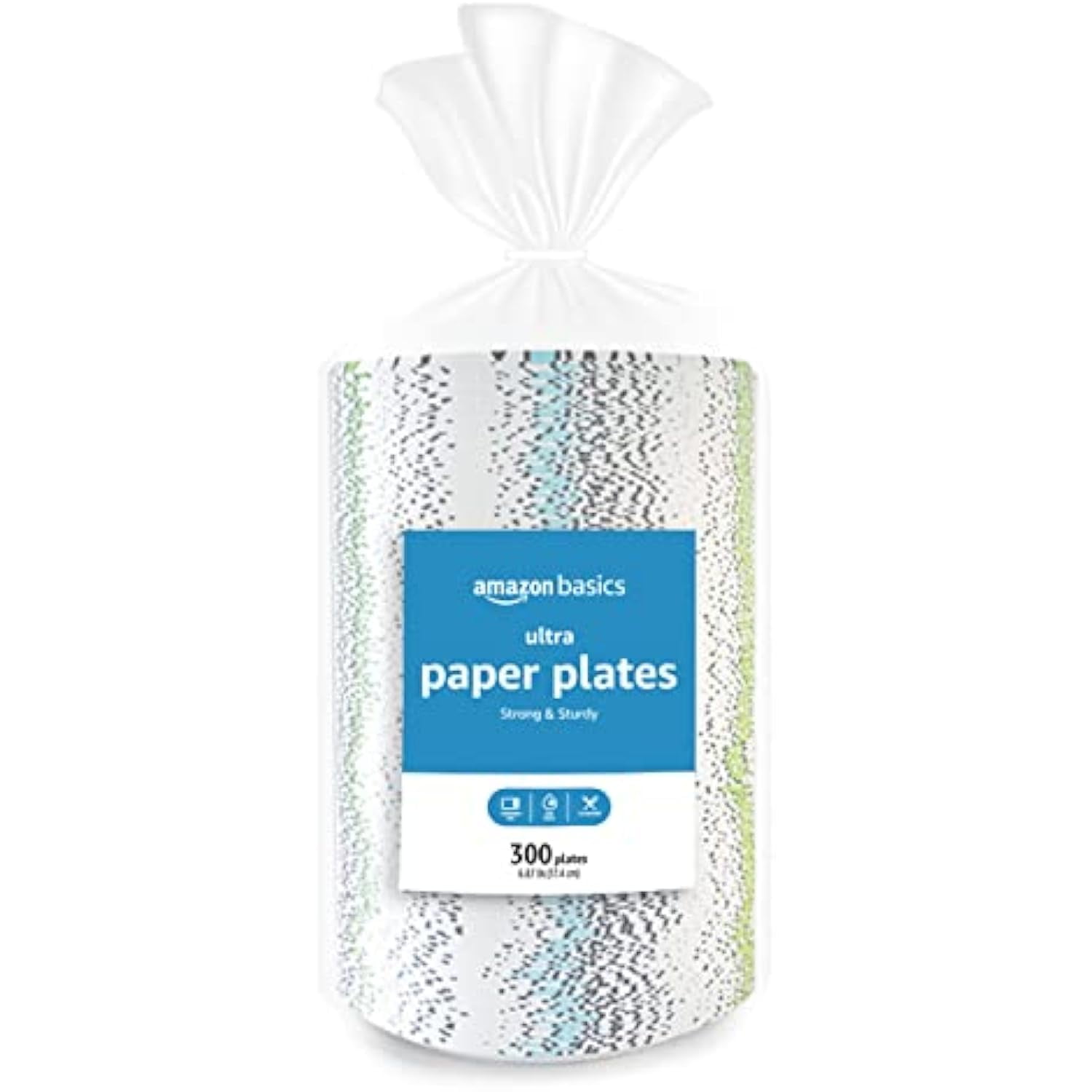 Ultra Paper Plates, 6.87 Inch, 600 Count (2 Packs of 300) - Leakproof ...