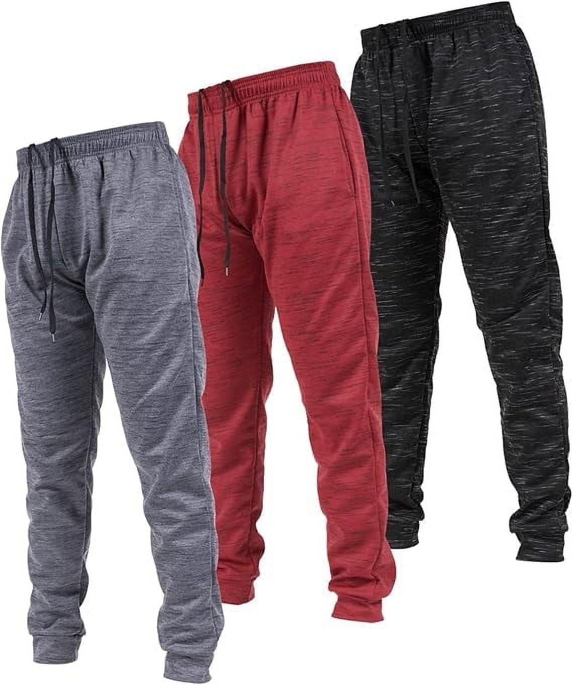 Ultra Performance 3 Pack Mens Joggers Mens Athletic Sweatpants with ...