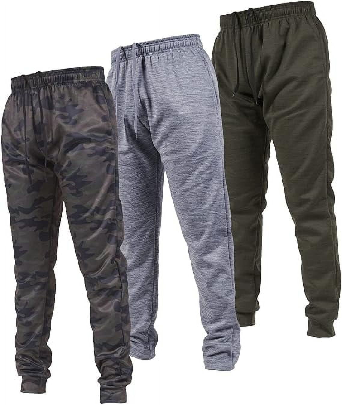 Ultra Performance 3 Pack Mens Joggers Mens Athletic Sweatpants with ...