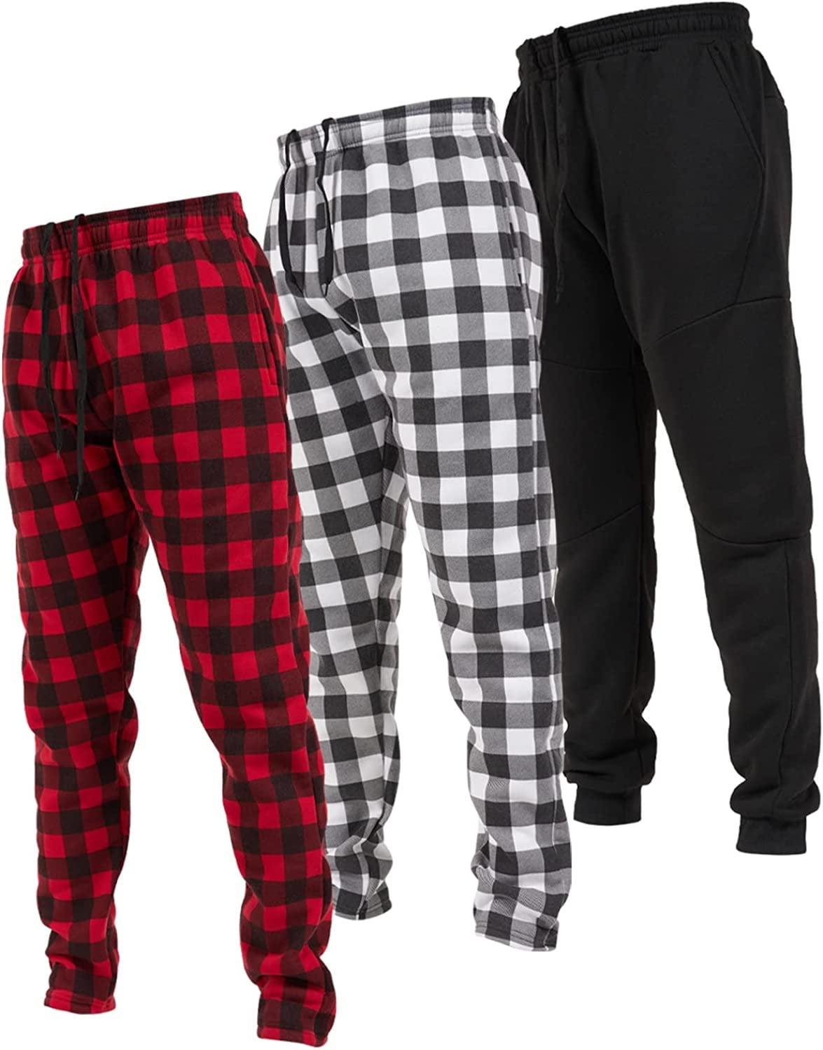 Ultra Performance 3 Pack Mens Open Bottom Sweatpants with Pockets ...