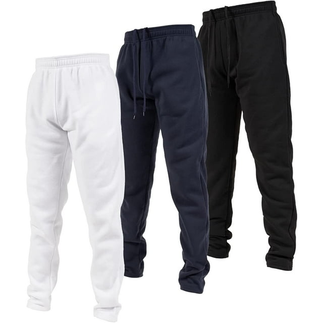 Ultra Performance 3 Pack Mens Open Bottom Sweatpants with Pockets ...