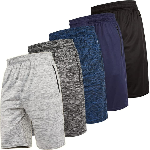 Ultra Performance Mens 5 Pack Athletic Running Shorts, Basketball Gym ...