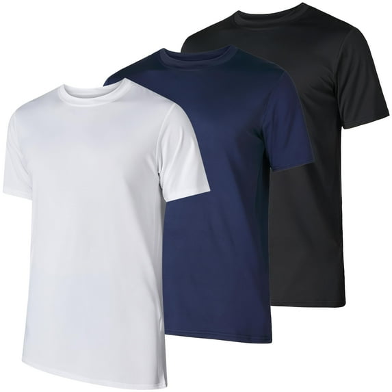 Ultra Performance Mens Workout Shirts - 3 Pack Dri-Fit Gym T-Shirts ...