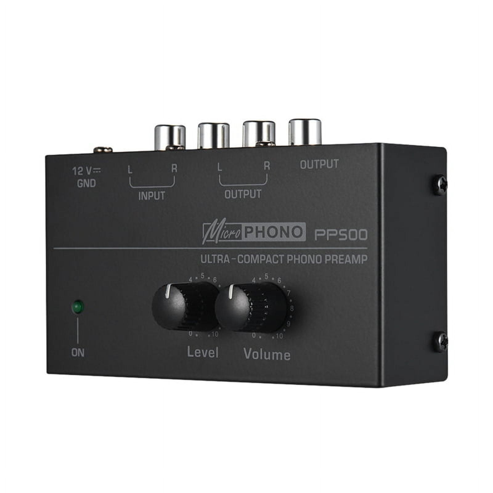 Ultra- Phono Preamp PP500 with Treble Balance Volume Adjustment -Amp ...
