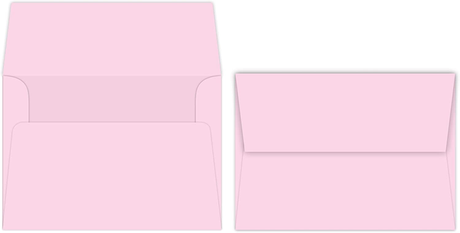 Ultra Pink A7 Bright Color Envelopes - 5 1/4 x 7 1/4 Inches - Perfect ...