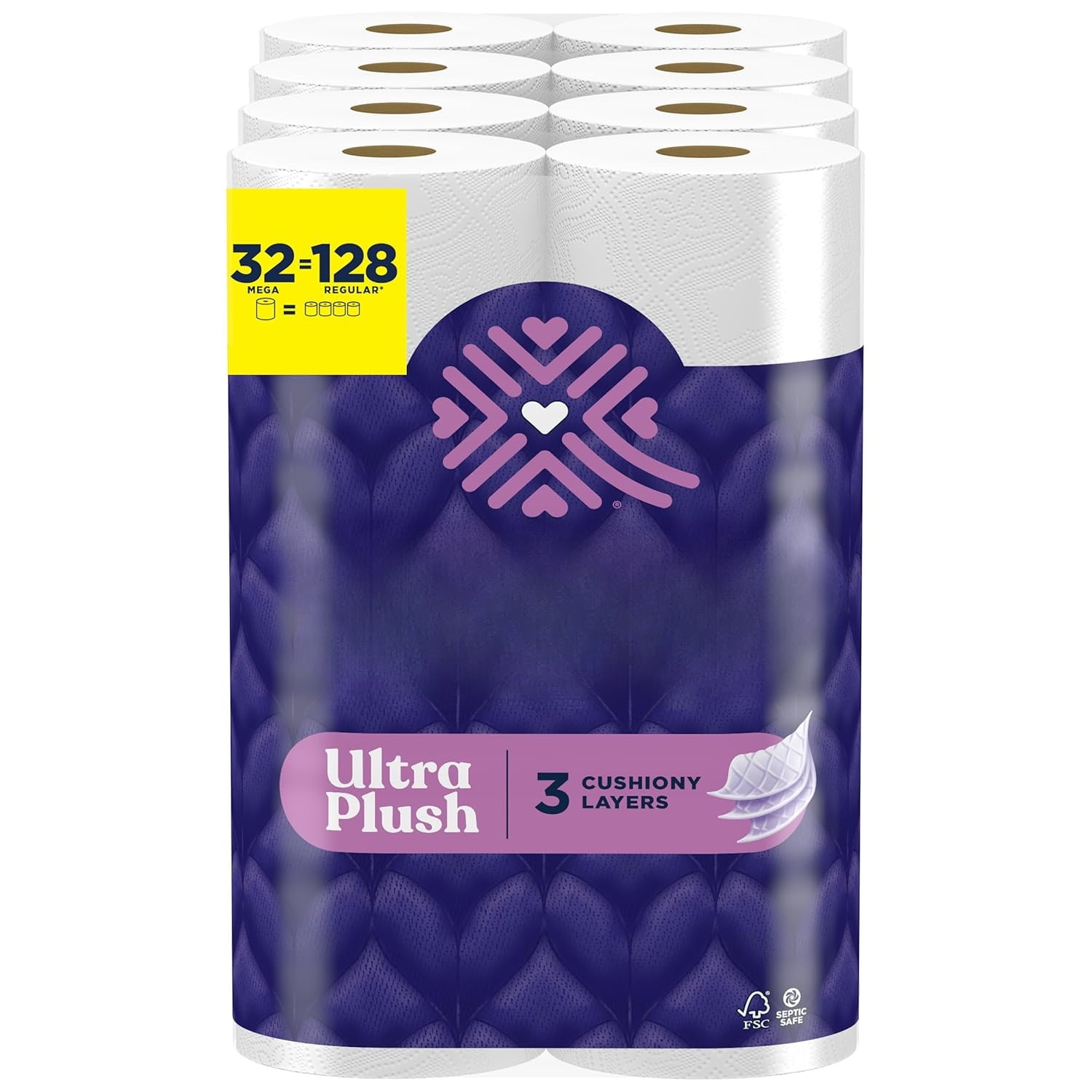 Ultra Plush Toilet Paper, Mega Rolls Regular Rolls, Thicker* Soft ...