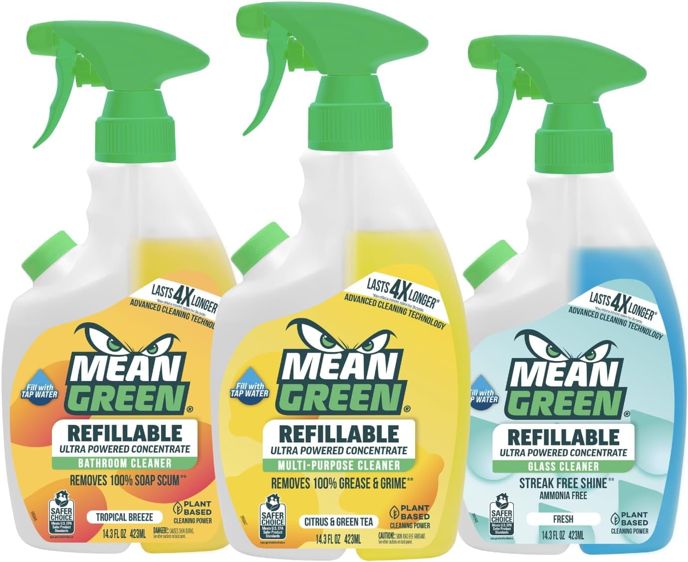 Ultra Powered Refillable Cleaner Concentrate Variety 3 Pack – Multi ...