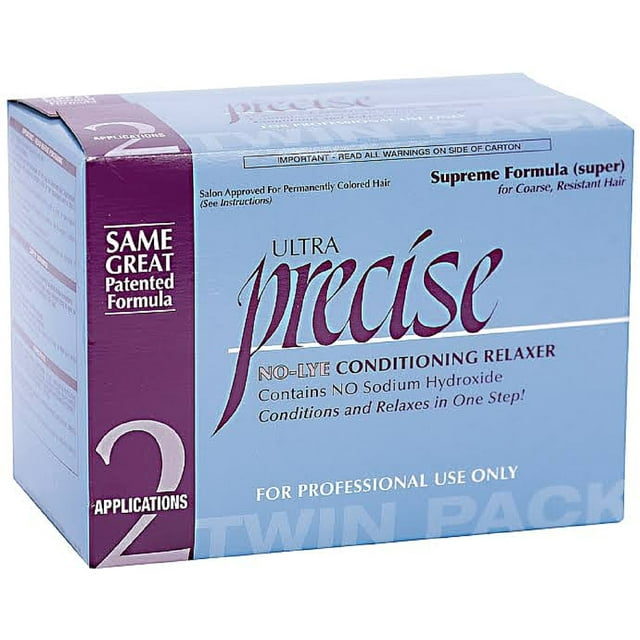 Ultra Precise Supereme Hair Treatment Kit, No-Lye Conditioning Relaxer ...