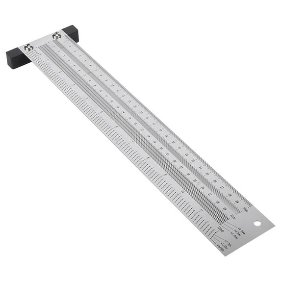 Ultra Precision Marking Ruler Stainless Steel Woodworking Scribing ...