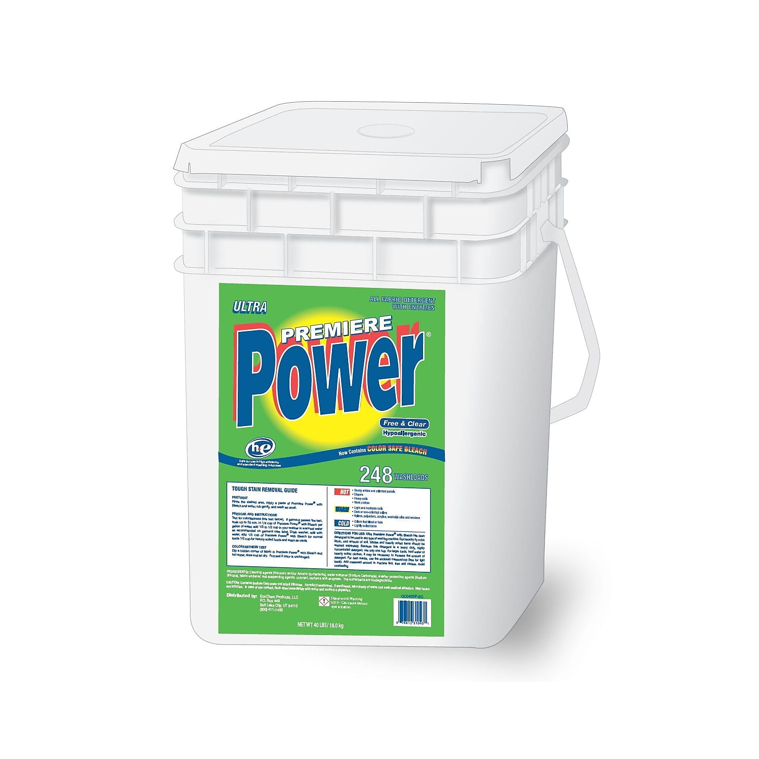 Ultra Premier Power All Hypoallergenic Laundry Detergent for All ...