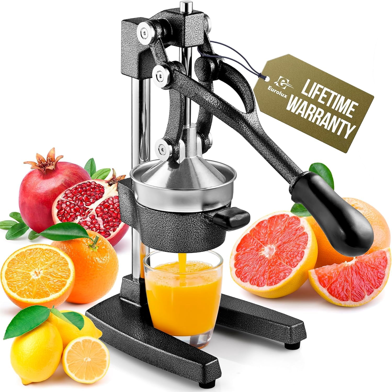 Ultra-Premium Cast Iron Juicer | Extra-Large, Heavy Duty, Commercial ...