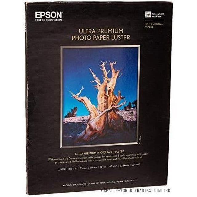 Ultra Premium Photo Paper Luster Inkjet/Laser Photo Paper, 8.5" x 11 ...