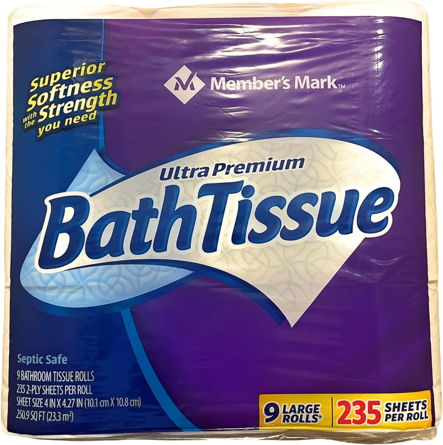 MM Ultra Premium 2-Ply Toilet Paper, 9 Count, 235 Sheets/Roll - Walmart.com