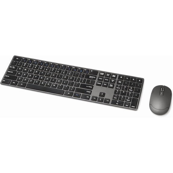 Ultra Premium Wireless Keyboard and Mouse Combo - Rechargeable, Slim ...