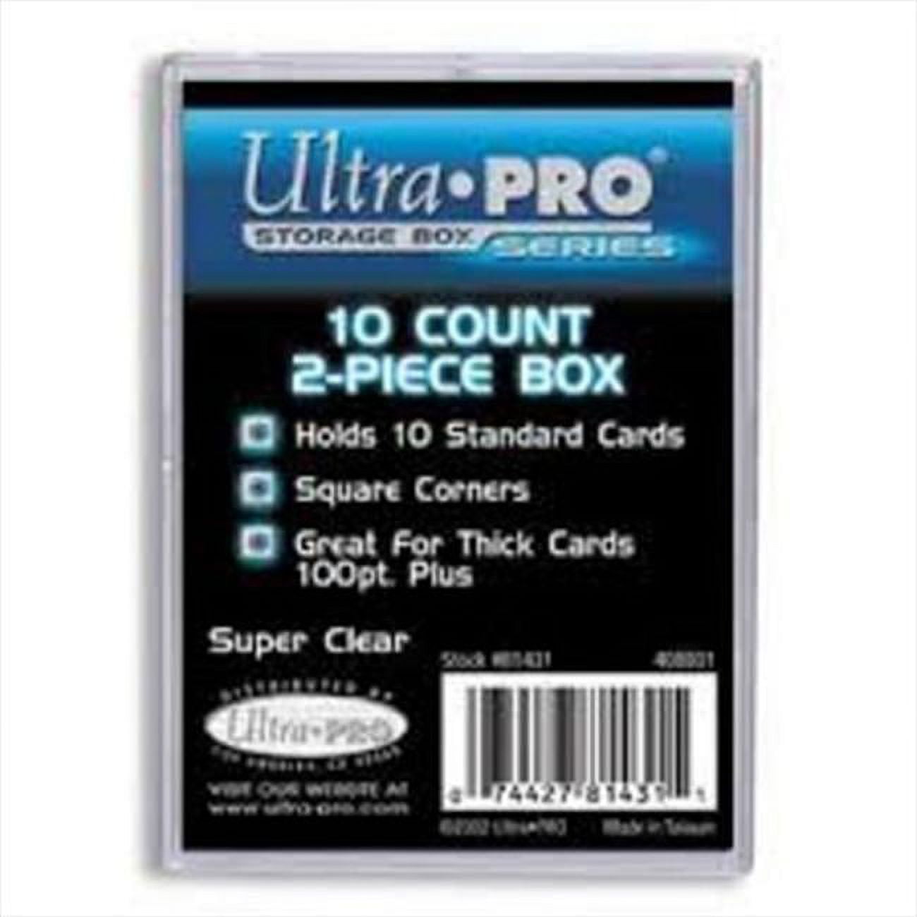 Ultra Pro 2-Piece 10 Count Clear Card Storage Box - Walmart.com