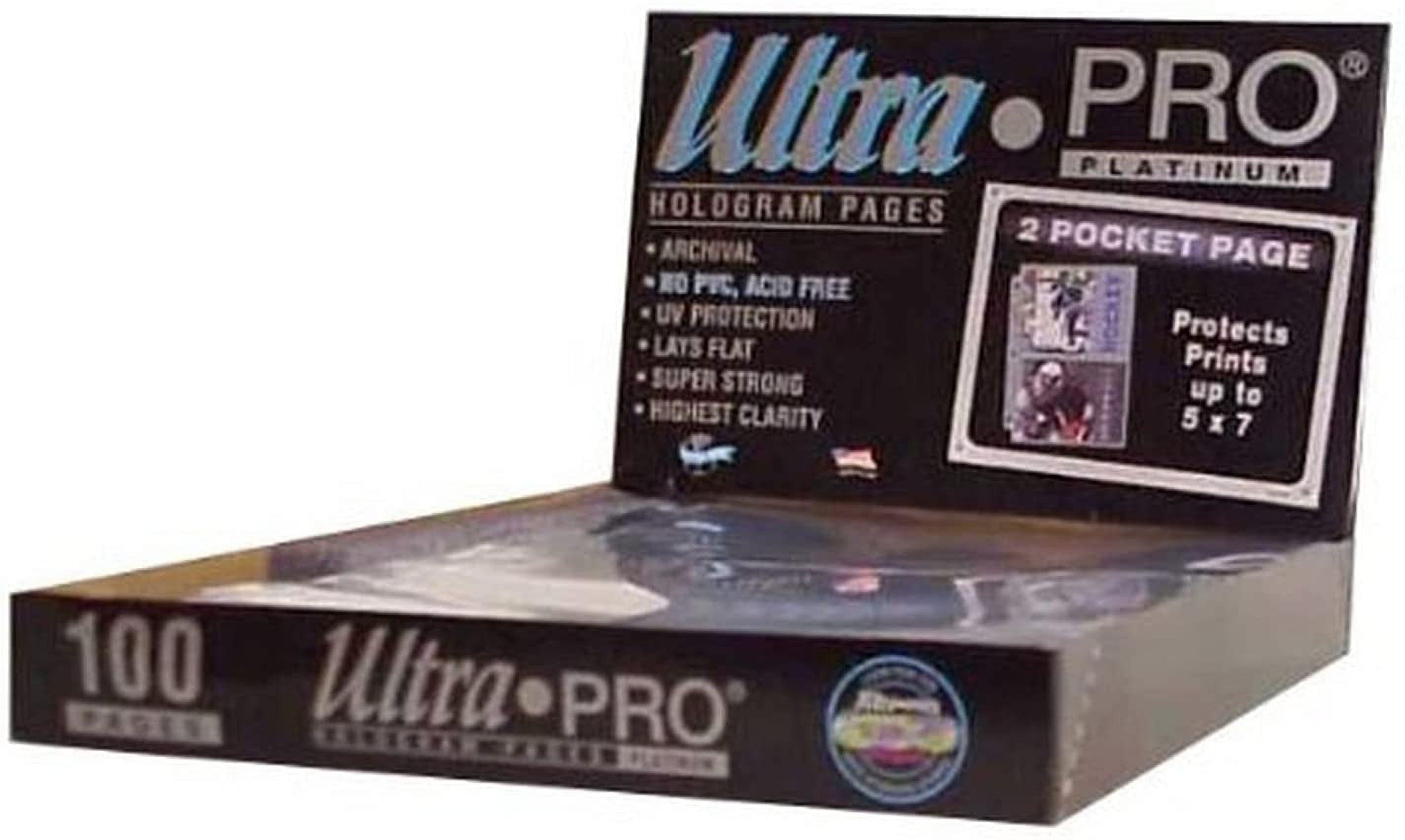 Ultra Pro 2-Pocket Platinum Page with 5" X 7" Pockets 100 ct. - Walmart.com