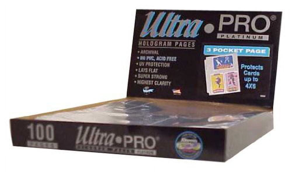 Ultra Pro 3-Pocket Photo Pages, Archival Quality, Fits 4x6 Photos, 100 ...