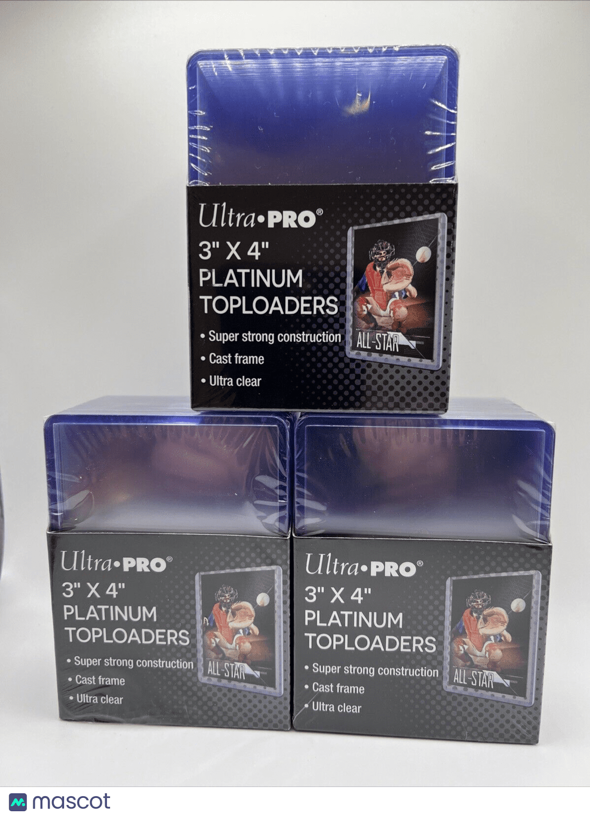 Ultra Pro 3X4 PLATINUM Toploaders 35pt 3 Packs of 25 for Standard Sized Cards - Walmart.com