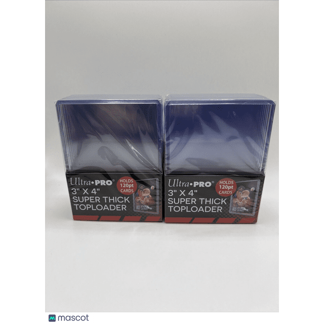 Ultra Pro 3X4 Super Thick Toploaders 120pt Point 2 Packs of 10 for ...