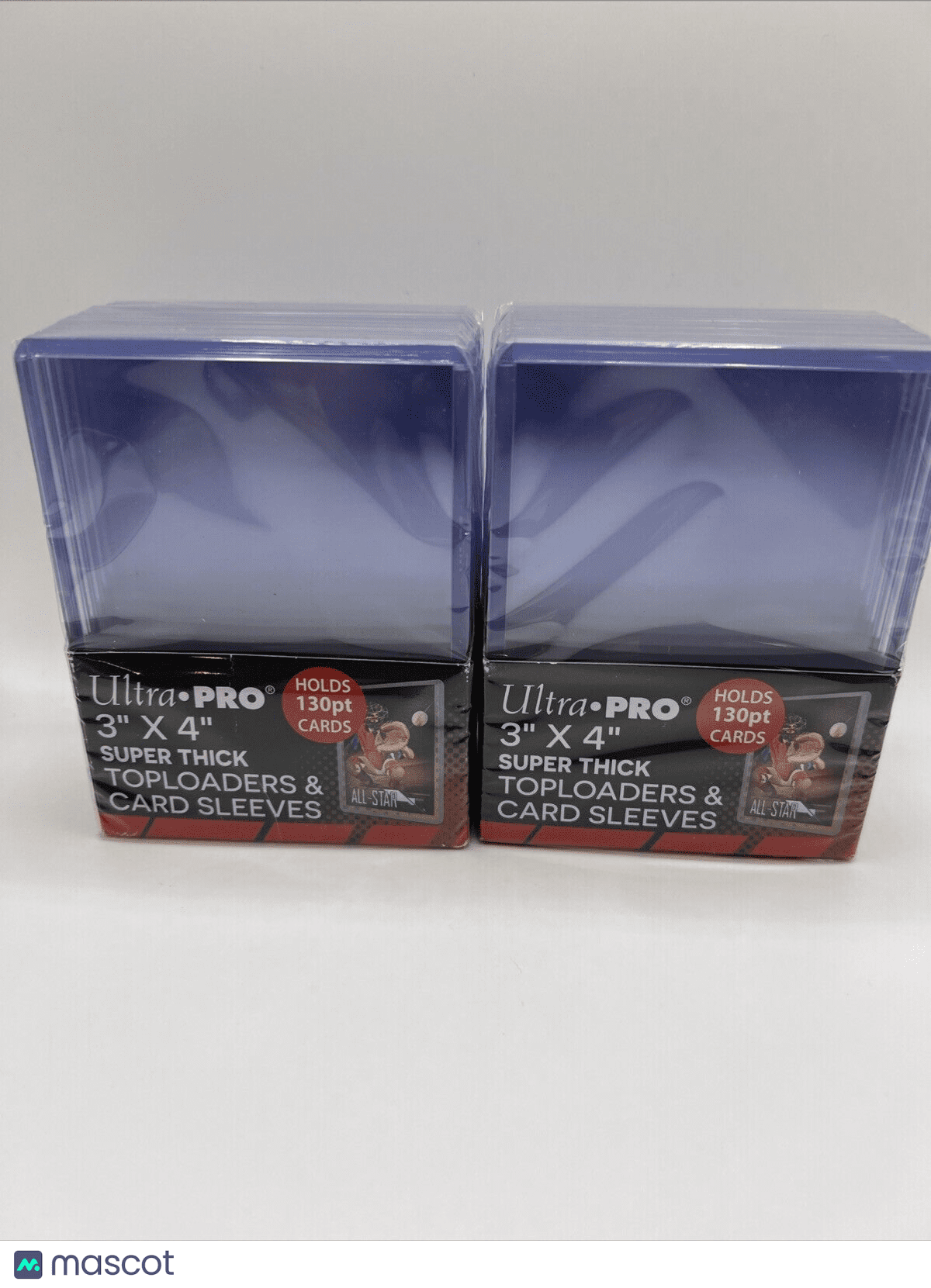 Ultra Pro 3X4 Super Thick Toploaders 130pt Point 2 Packs of 10 WITH ...