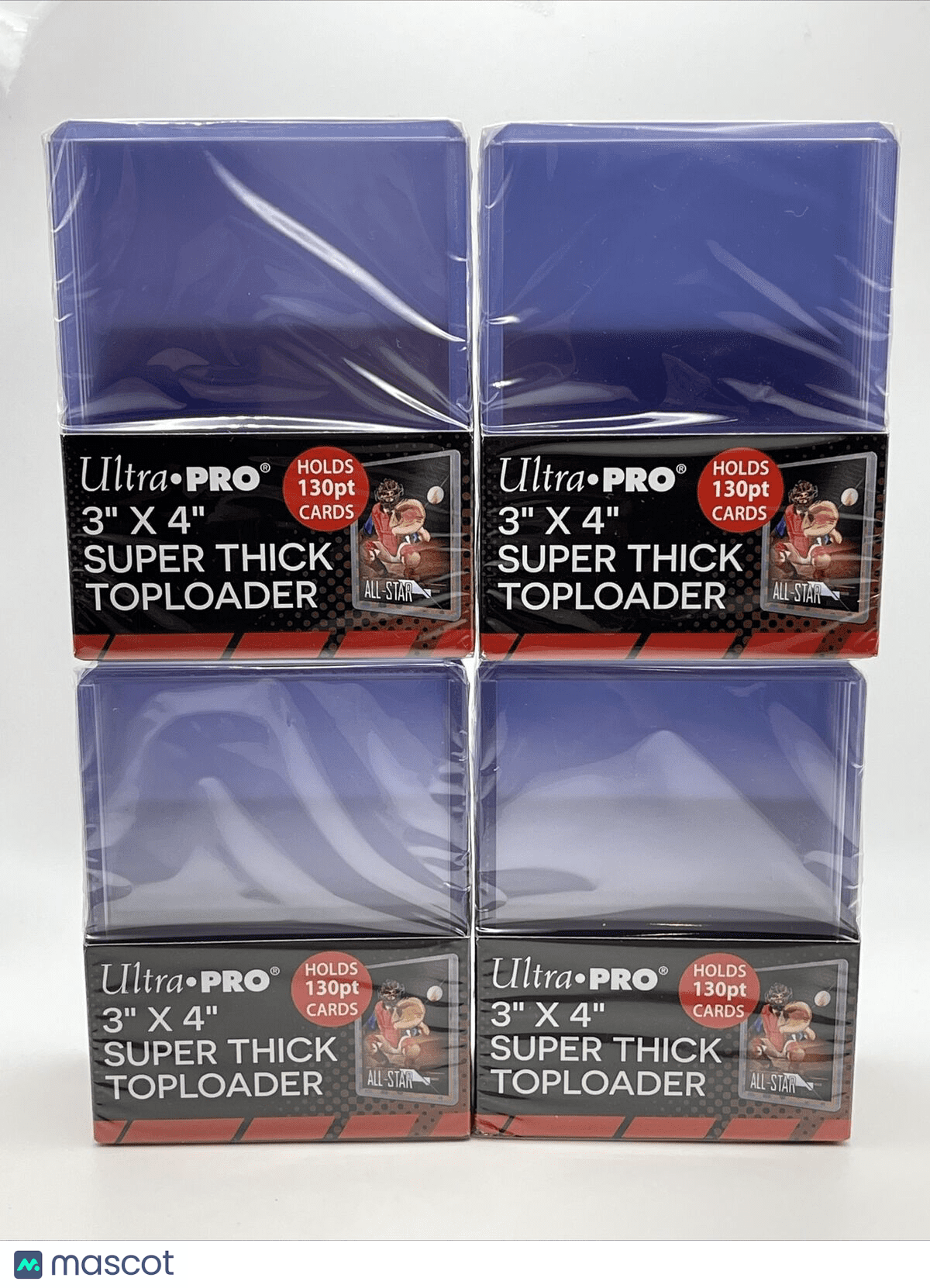 Ultra Pro 3X4 Super Thick Toploaders 130pt Point 4 Packs of 10, 40 ...