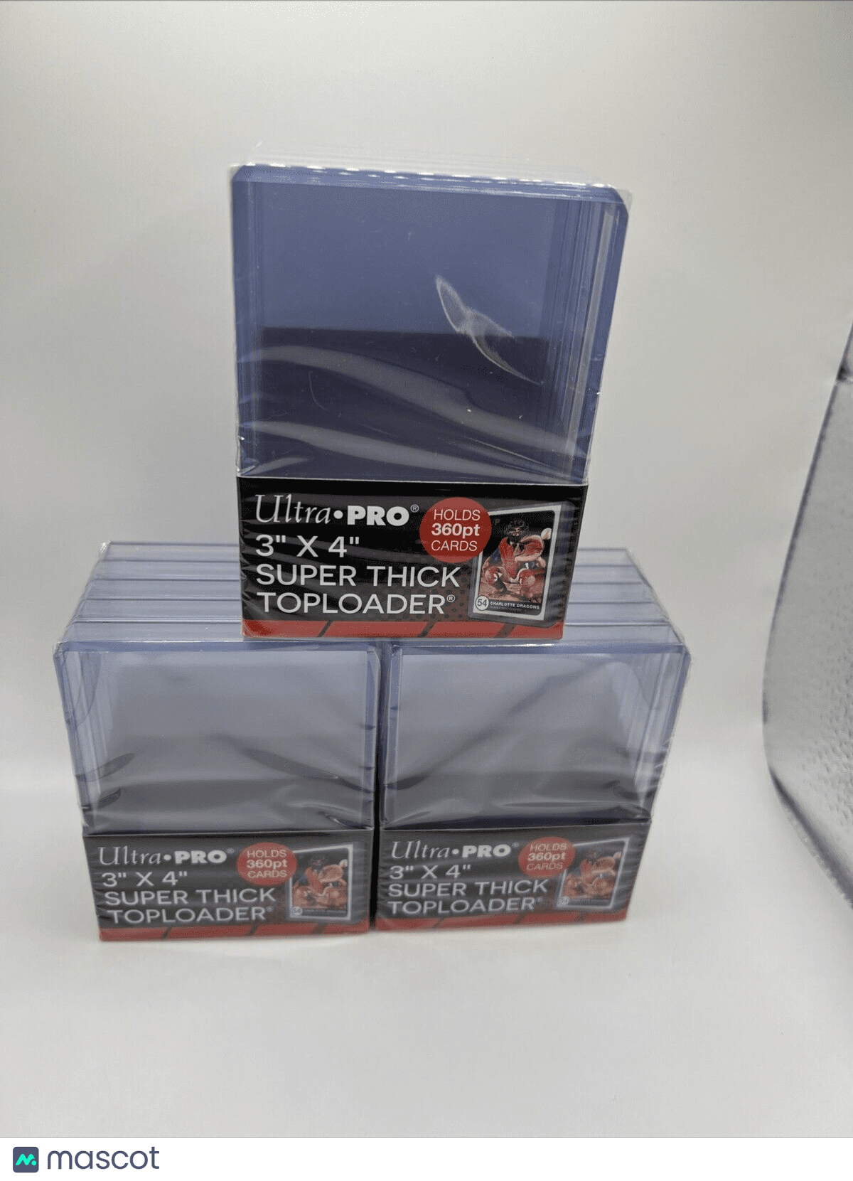 Ultra Pro 3X4 Super Thick Toploaders 3 Packs of 5 for up to 360pt Cards - Walmart.com