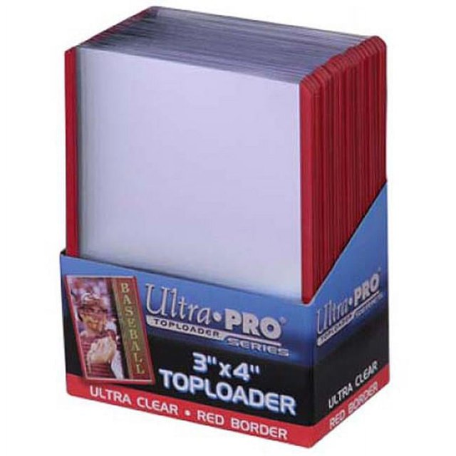 3 x 4 Colored Border Toploaders (25ct) for Standard Size Cards ...